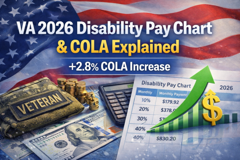Breaking Today VA Announces Updated 2026 Disability Pay Chart Official ...